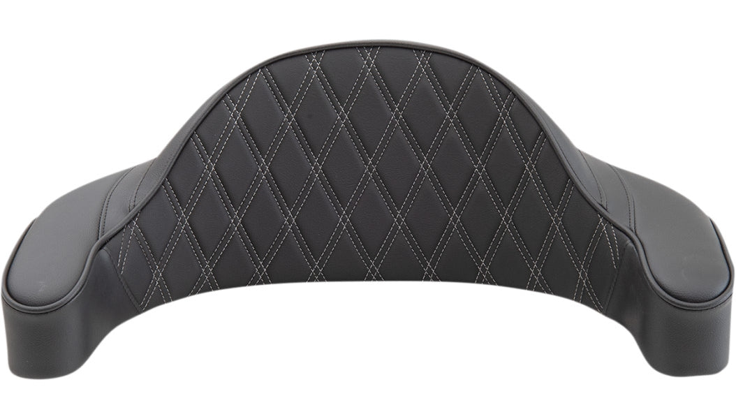 Drag Specialties 0822-0436 Tour Box Pad - Double diamond - Silver Stit ...